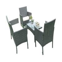 China Garden Wicker Table And Chairs Plastic Wicker Sofa Set Rattan Patio Leisure Furniture for sale