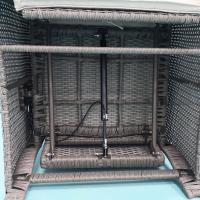 China Outdoor Adjustable Patio Garden Furniture Loungers Chaise Lounge Rattan daybed Chair Leisuresofa Set for sale