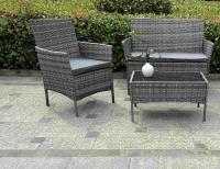China 4 Seater Rattan Garden Table And Chairs Wicker Table Chairs Garden Furniture Set for sale