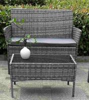 China 4 Seater Rattan Garden Table And Chairs Wicker Table Chairs Garden Furniture Set for sale