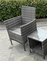 China Garden Compact Rattan Table And Chairs  Large Outdoor Garden Sets for sale