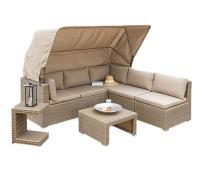 China 5 3 4 Piece Rattan Patio Furniture Set Leisure Rattan Sofa Set Modern Garden for sale