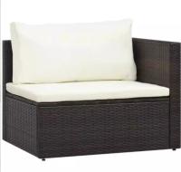 China Indoor/Outdoor Furniture Sets Rattan All-Weather Washable Cushions with Coffee Table Rattan Sectional Sofa for sale