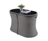 China Indoor Outdoor Patio Rattan Bistro Dining Set Balcony Chair Leisure Space Saving for sale