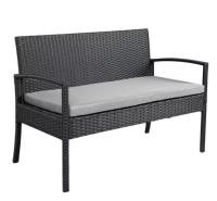 China 4 Or 6 Pieces Rattan Furniture Sets Outdoor Table And Chair ottoman stool Set Balcony Furniture Sets for sale