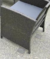 China Weather-Resistance 4pcs Outdoor Rattan Sofa Set/ Wicker Garden Furniture Coffee Table and Rattan Chairs for Pool for sale