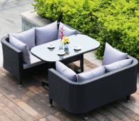 China Nordic Style Terrace Courtyard Living Room Sofa Wicker Rattan Chair Patio for sale