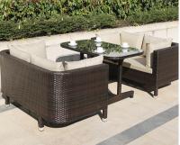 China Nordic Style Terrace Courtyard Living Room Sofa Wicker Rattan Chair Patio for sale