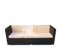 China Outdoor 4pcs Garden Furniture Set Patio Garden Sofa Rattan Woven Corner Sofa With Table And Chair for sale