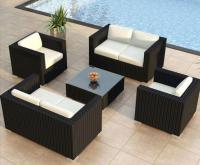 China Modern Leisure Best Selling Garden Furniture Plastic Rattan Sofa Set Outdoor White Carton Wholesale Outdoor Furniture for sale