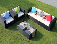 China Modern Leisure Best Selling Garden Furniture Plastic Rattan Sofa Set Outdoor White Carton Wholesale Outdoor Furniture for sale