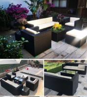 China Modern Leisure Best Selling Garden Furniture Plastic Rattan Sofa Set Outdoor White Carton Wholesale Outdoor Furniture for sale
