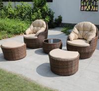 China CE BSCI Glass Top Coffee Table Cushions Patio Furniture Sofa Set Furniture Outdoor for sale
