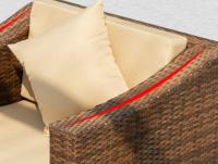 China 250kg Rattan Furniture Sofa And Chairs Set Hotel Villa Leisure Combination for sale