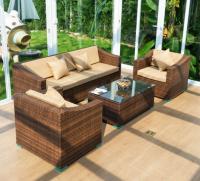 China 250kg Rattan Furniture Sofa And Chairs Set Hotel Villa Leisure Combination for sale