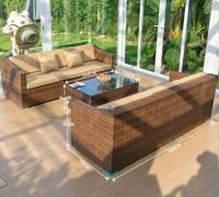 China 250kg Rattan Furniture Sofa And Chairs Set Hotel Villa Leisure Combination for sale