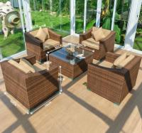 China 250kg Rattan Furniture Sofa And Chairs Set Hotel Villa Leisure Combination for sale