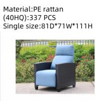 China CE BSCI Home Rattan Furniture Modern Office Sofa Mid Century Recliner for sale