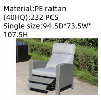 China Modern Recliner Dual For Sitting Lying Functional Rattan Sofa Set Furniture for sale