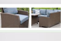 China HW1014 Conversation Sectional Sofa Set Patio Furniture Sets Rattan Wicker for sale