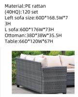 China Luxury Hotel Outdoor Furniture Waterproof PE Indoor Wicker Dining Table And Chairs for sale