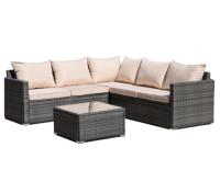China Rattan Sofa And Coffee Table Set Restaurant Chair Outdoor Table Store Cushion 6cm for sale