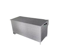 China Home Indoor And Outdoor Garden Space Cushion Trunk Furniture Rattan Storage Box Outdoor Woven Rattan Waterproof for sale