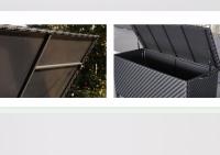 China Home Indoor And Outdoor Garden Space Cushion Trunk Furniture Rattan Storage Box Outdoor Woven Rattan Waterproof for sale