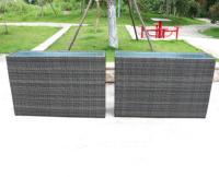 China Big Long Wicker Plant Rattan Handmade Flower Pot Plant Metal Indoor Furniture for sale