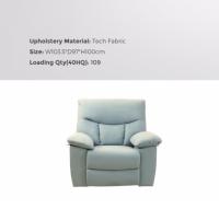 China Tech Fabric Living Room Furniture Recliner Power Leather Recliner Sofa Set Grey for sale