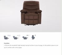 China 103.5CM Fashionable Adjustable Electric Recliner Leisure Fabric Furniture Elderly for sale