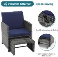 China Luxury Rattan Garden Sofa Sets Furniture Wicker Outdoor Chairs Table Ottoman for sale