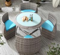 China Dining Outdoor Rattan Bistro Table Set Relax Stylishly Comfortably Garden Bistro DL for sale
