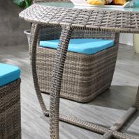 China Dining Outdoor Rattan Bistro Table Set Relax Stylishly Comfortably Garden Bistro DL for sale