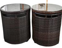 China Patio Rattan Dining Table Set  Luxury Garden Restaurant Chair Furniture for sale