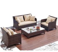 China Single Rattan Garden Sofa Chair Waterproof Nordic Modern Terrace Combination for sale