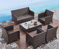 China Single Rattan Garden Sofa Chair Waterproof Nordic Modern Terrace Combination for sale