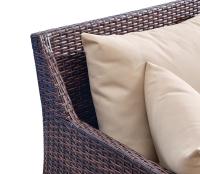 China Single Rattan Garden Sofa Chair Waterproof Nordic Modern Terrace Combination for sale