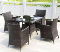 China Wicker Patio Dining Furniture Set For 6 Classic Item Wicker Chairs Sofa Armrest for sale