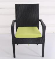 China Black Wicker Patio Dining Table Garden Restaurant Dinning Table Set for sale