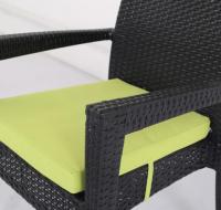 China Black Wicker Patio Dining Table Garden Restaurant Dinning Table Set for sale