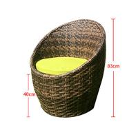 China Egg Shape Modern Rattan Dining Set Patio Outdoor Rattan Wicker Furniture Sets for sale