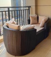 China Outdoor Rattan Sofa Set Wicker Furniture Mirror Outdoor Sofa  980x600x410mm for sale