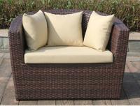 China Outdoor Rattan Sofa Set Wicker Furniture Mirror Outdoor Sofa  980x600x410mm for sale