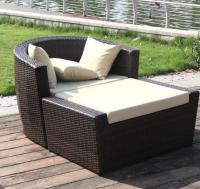 China Outdoor Rattan Sofa Set Wicker Furniture Mirror Outdoor Sofa  980x600x410mm for sale
