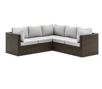 China Outdoor Wicker Rattan Sofa Set Rattan Chair Sectional Cushion Lawn Garden Furniture for sale