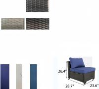 China Garden Furniture Rattan Sofa Set Rope Outdoor Leisure Sofa Set Black Wicker Setsrn Set for sale