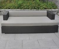 China Pe Rattan Sectional Sofa Indoor Furniture Sofa Wrought Iron Sofa Lunge Sunbed Bed Set for sale