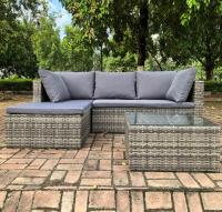 China Patio Outdoor Wicker Furniture Sofa PE Rattan Garden Sofa Lightweight Patio Sofa for sale