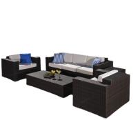 China 4 Pcs Rattan Sectional Sofa Furniture Outdoor Comfortable Casual Sectional for sale